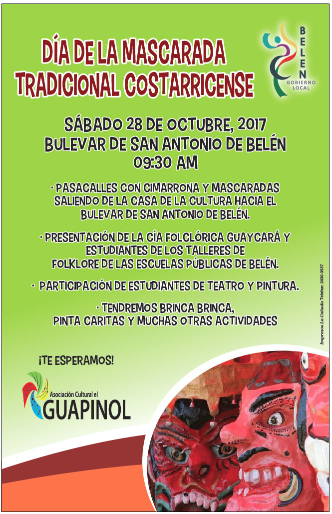 Día de la Mascarada Tradicional Costarricense - SurcosSurcos