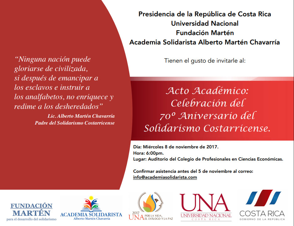 UNA: 70 Aniversario del Solidarismo - SurcosSurcos