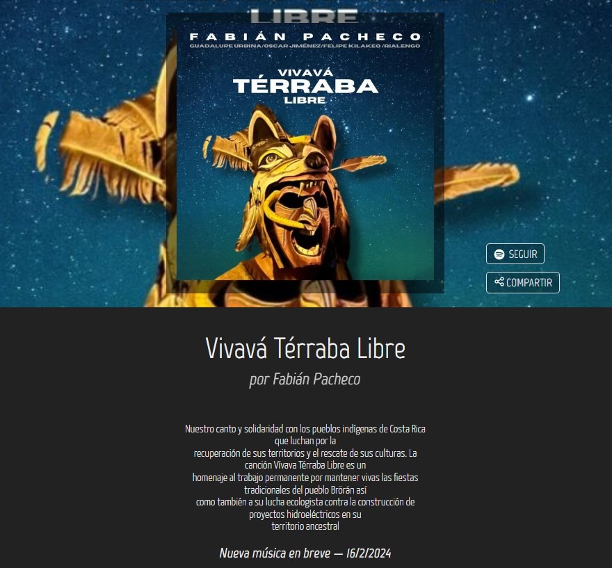 Estrenan canción dedicada a Térraba en el marco de la conmemoración del ...