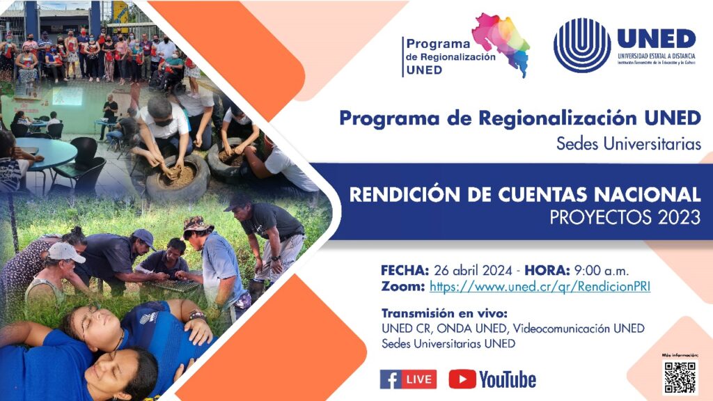Rendición de Cuentas del Programa de Regionalización 2023 de la UNED - SURCOS Digital