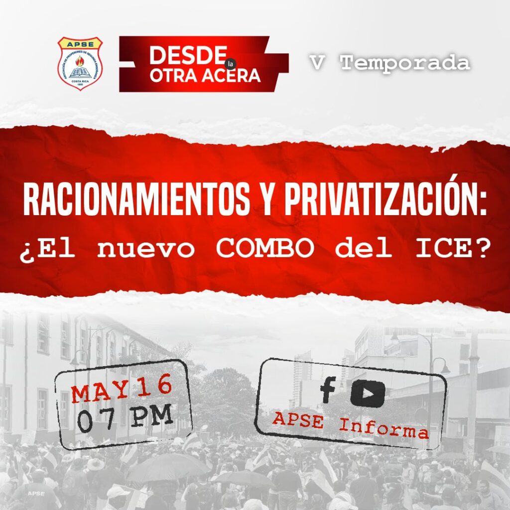 Racionamientos y privatización: ¿el nuevo combo del ICE? - SURCOS Digital