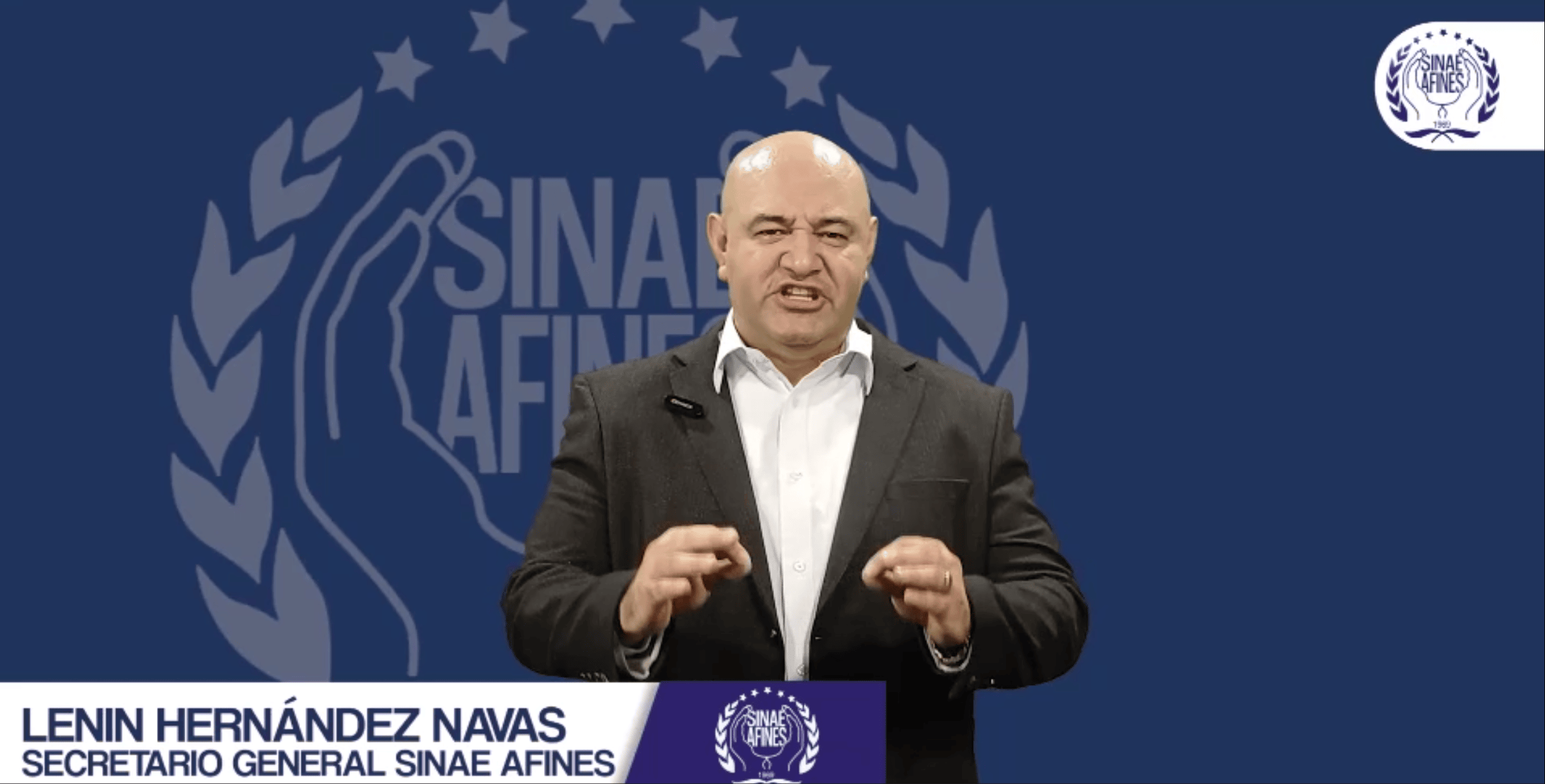 Lenin Hernández, secretario general de SINAE AFINES, emplaza al ...