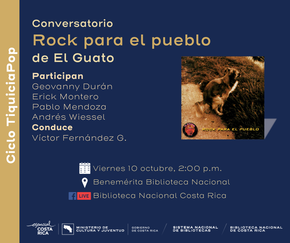 Conversatorio "Rock para el pueblo de El Guato" del ciclo "TiquiciaPop ...